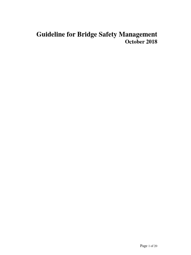 Guideline Bridge Safety Management English | PDF