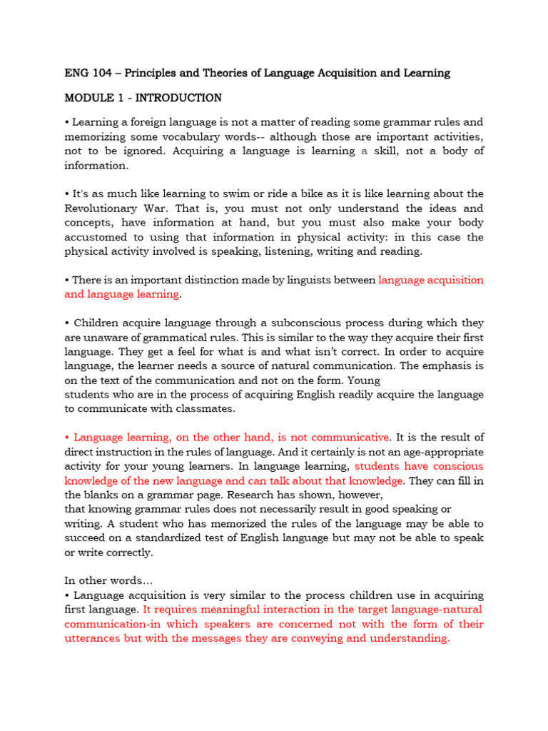 Eng 104 - Module 1 | PDF