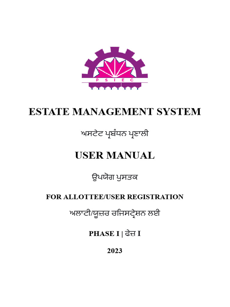 User Registration Manual Pdf