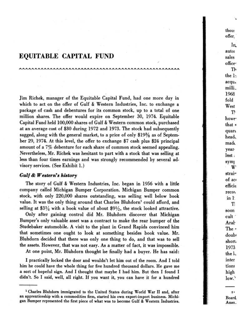 Equitable Capital Fund | PDF