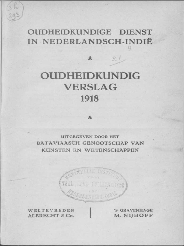 OV, 1918, Oudheidkundig Verslag | PDF