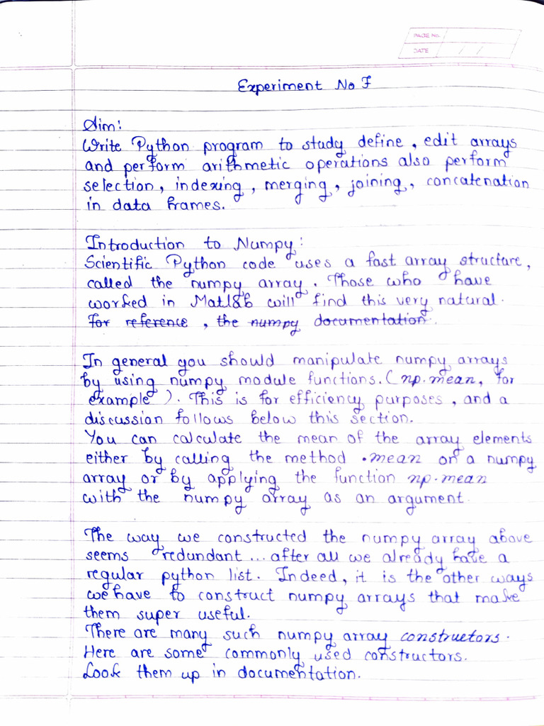 Python Intro To Numpy And Matplotlib Pdf