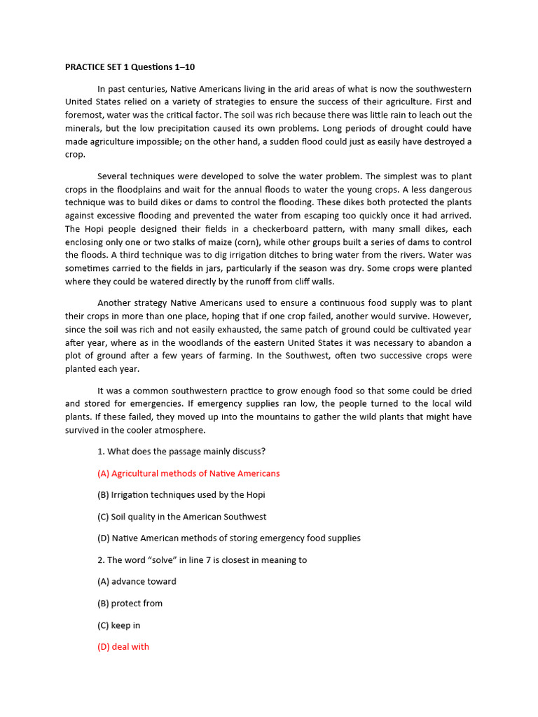 Reading Practice B | PDF