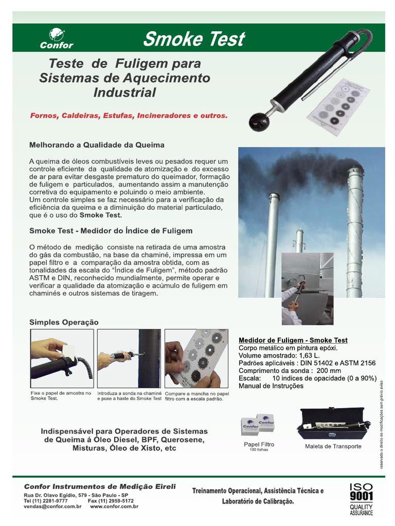 Medidor Do Indice de Fuligem Smoke Test | PDF