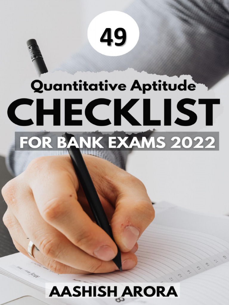 Bank Exam Preparation Checklist 2022 | PDF | Mathematics