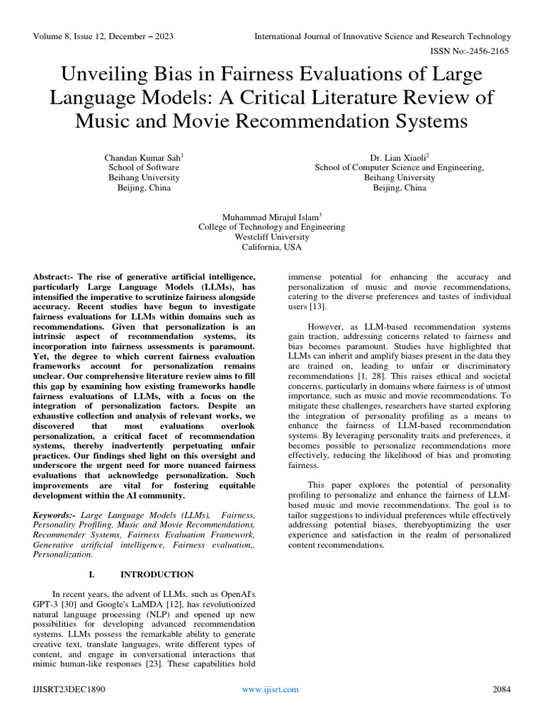Unveiling Bias in Fairness Evaluations of Large Language Models: A Critical Literature Review of ...
