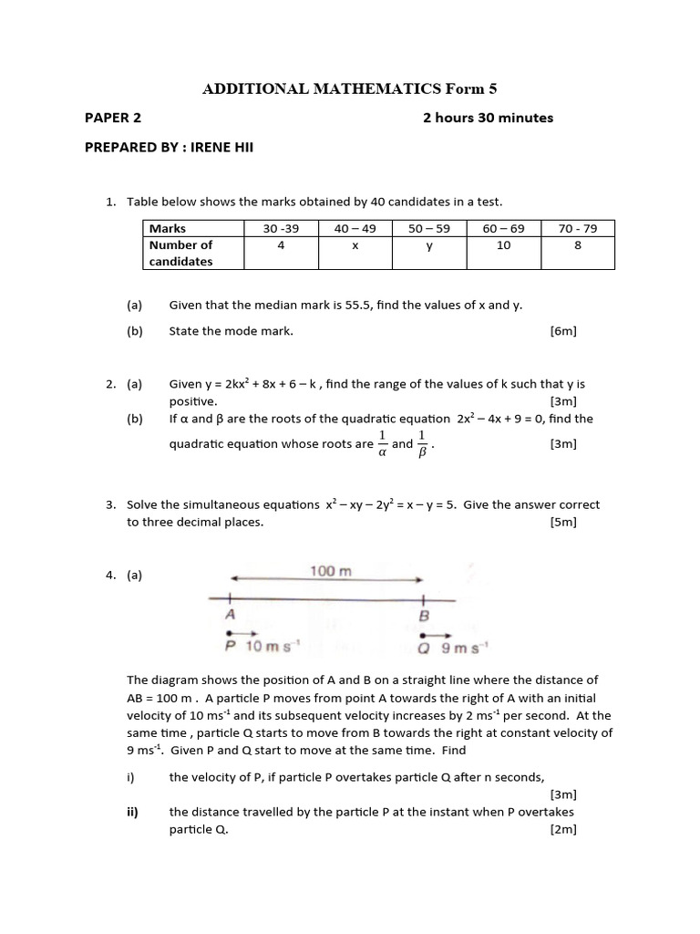 1st SPM TRIAL F5 | PDF | Area | Euclidean Geometry