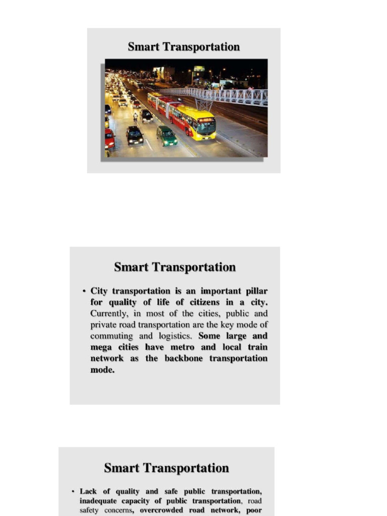 Smart Transport | PDF
