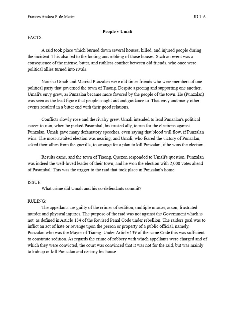 People V Umali | PDF