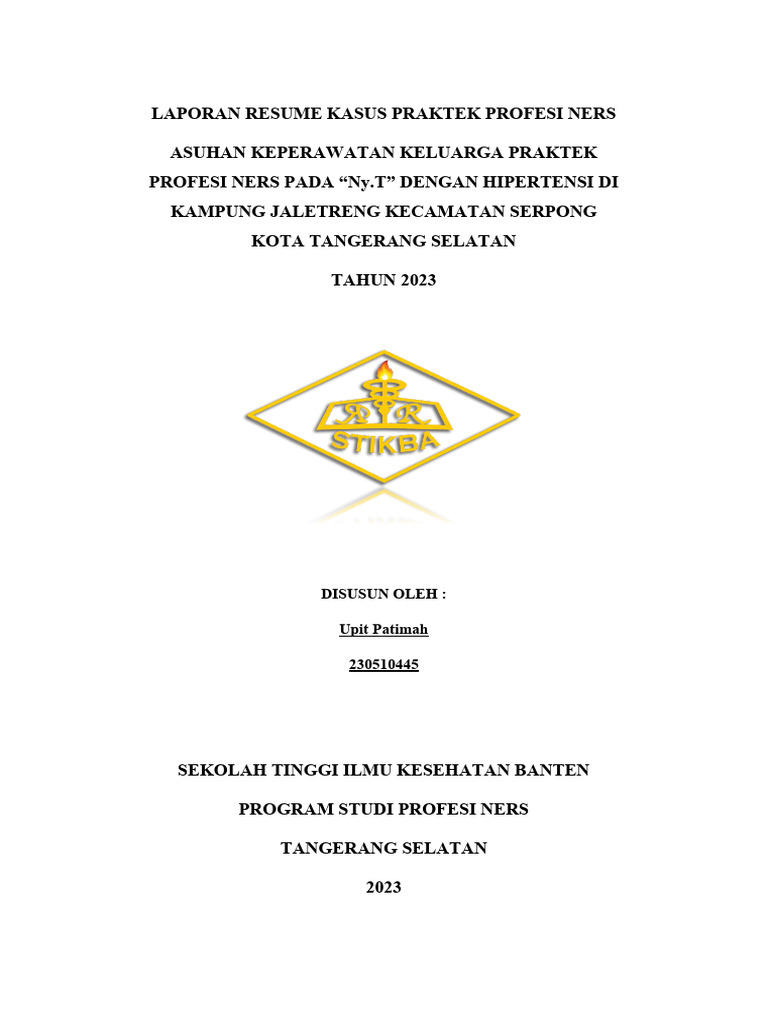 RESUME Hipertensi Upit | PDF