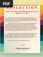 Lac Session Reflection On RPMS Sy 2020 | PDF | Teachers | Education Theory
