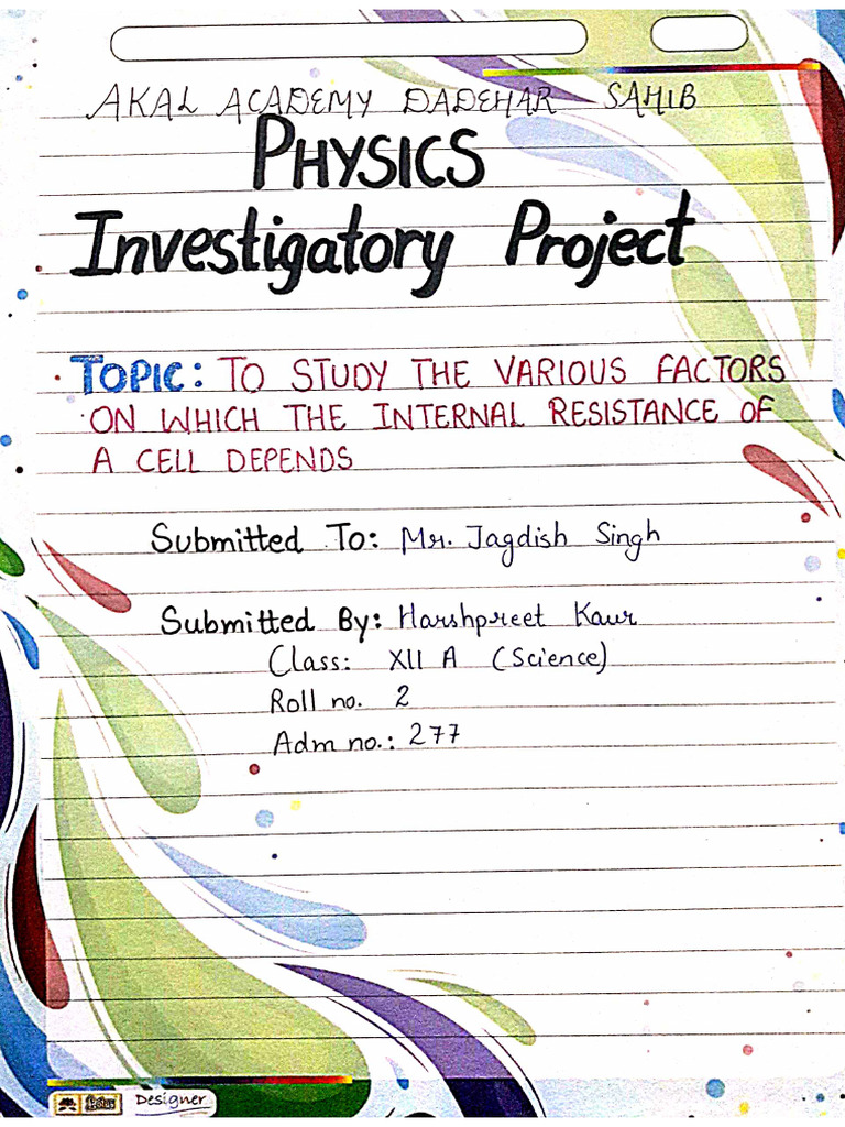Physics Project | PDF