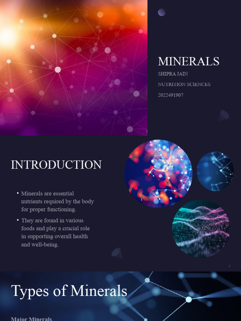 MINERALS | PDF | Foods | Food And Drink