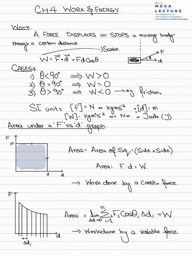 NET Physics Chapter 4 Work and Energy | PDF
