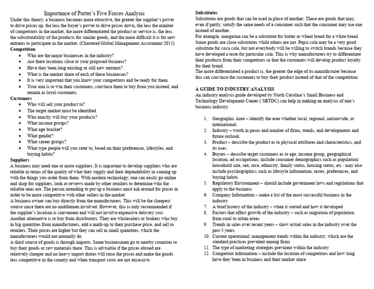 Importance of Porter | PDF