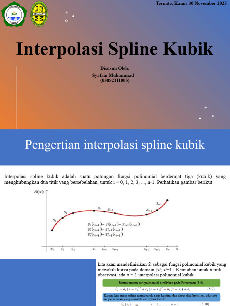 Interpolasi Linear Cubic - Spline | PDF