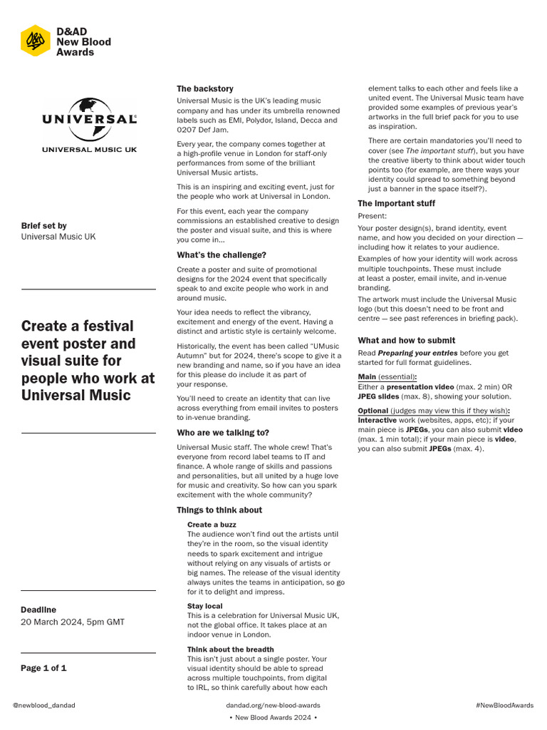 Create A Festival Event Poster and Visual Suite For People Who Work at ...