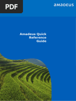 Amadeus Quick Reference PNR Formats - Part One | PDF | Airlines | Data