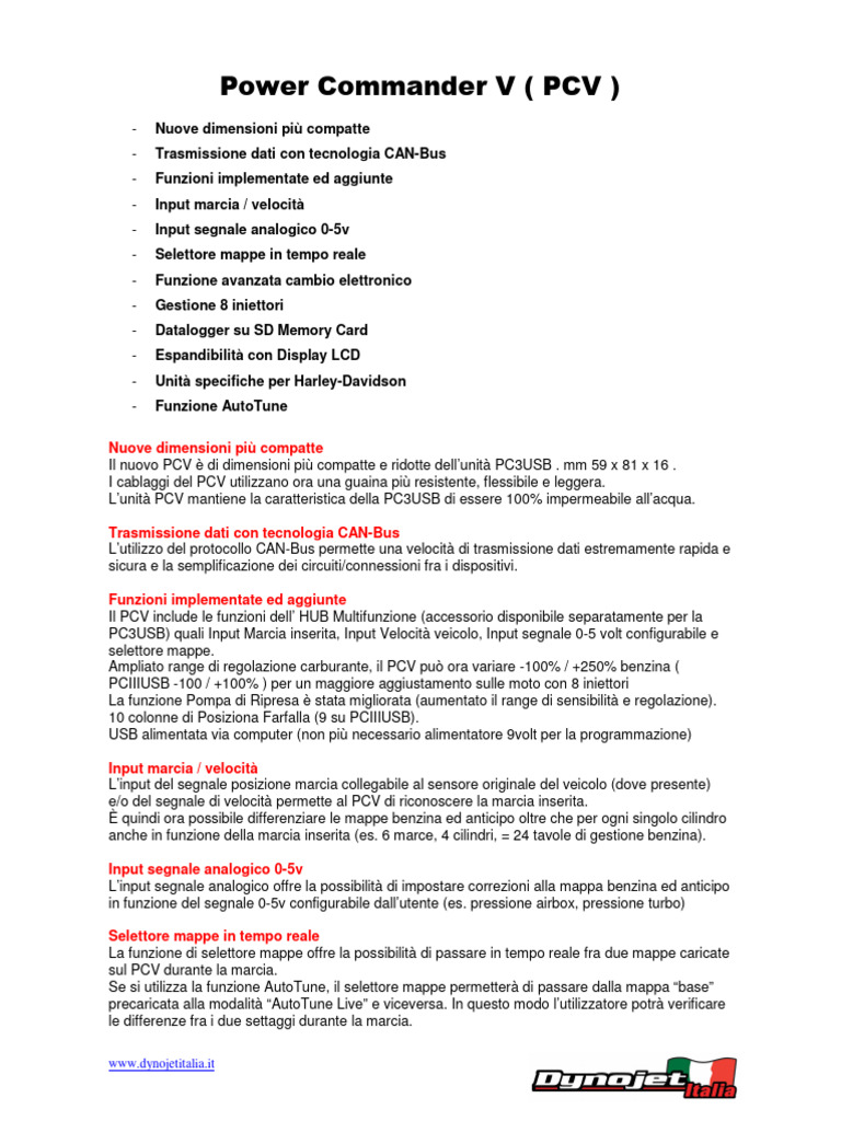 Caratteristiche PCV | PDF