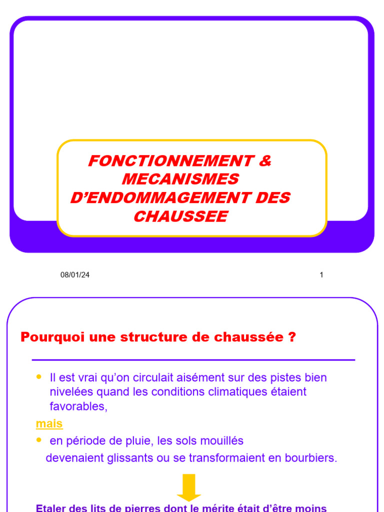 Mécanismes d'endommagement des chaussées | PDF | Fatigue (matériau ...