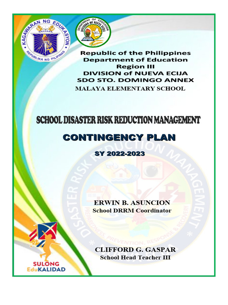 Contingency Plan Sto. Domingo - 159003 - Cpcovid 19 Sy 2022 2023 New | PDF
