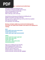 Snow is Falling: 4th Grade Chorus Lyrics | PDF | Language Arts ...