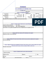 Discrepancy Report Form | PDF