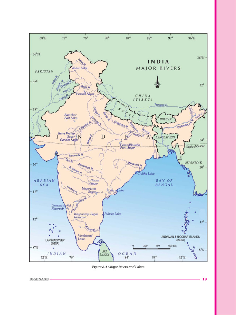 Major Rivers and Lakes Overview | PDF