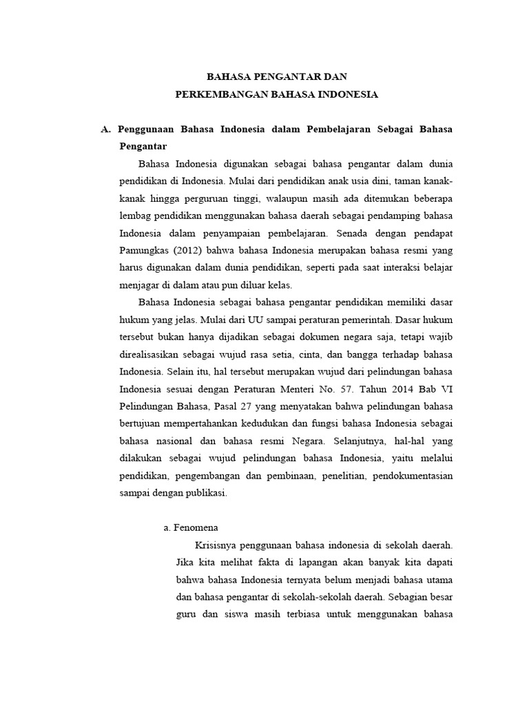 Bahasa Pengantar Dan | PDF