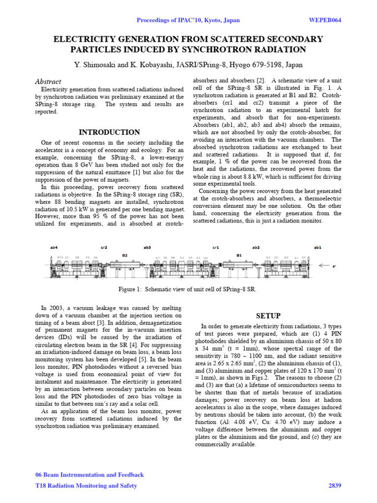 Wepeb 064 | PDF | Particle Accelerator | Radiation