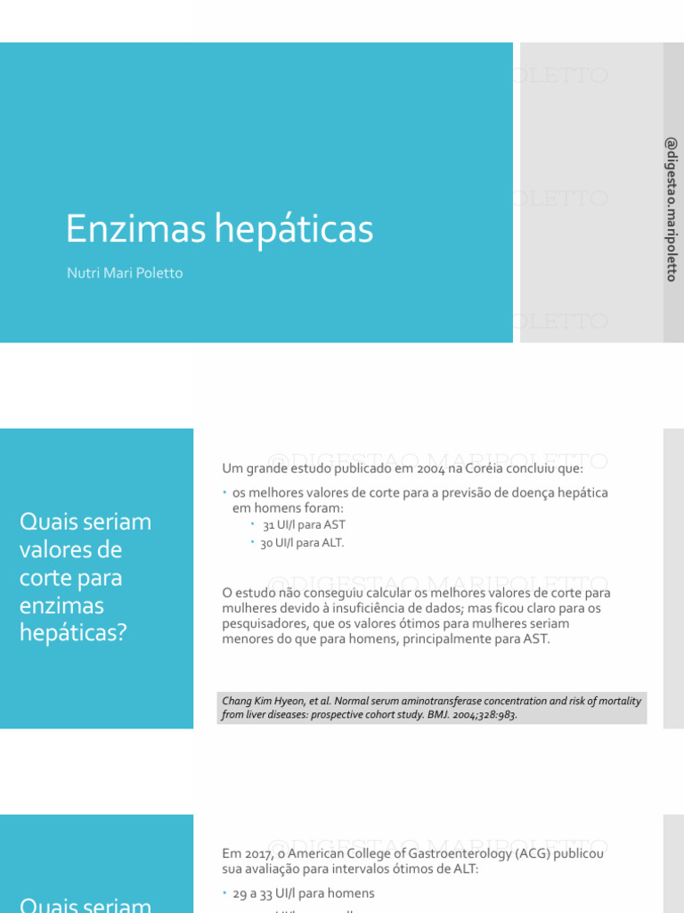 Valores De Enzimas Hepáticas Pdf
