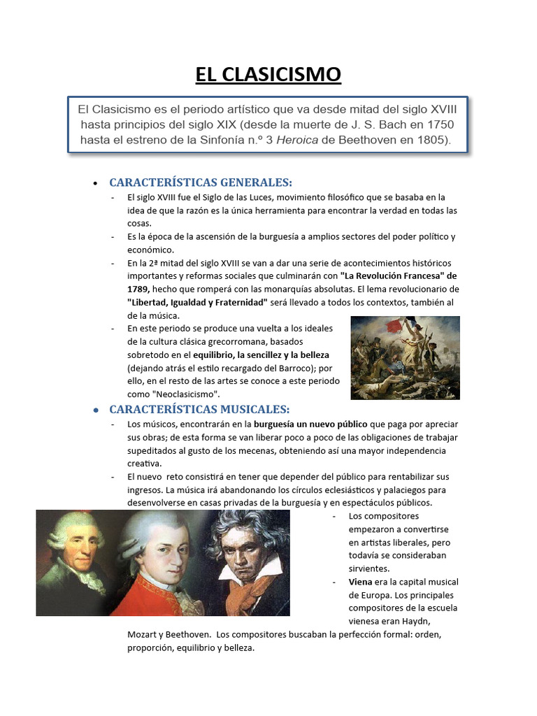 El Clasicismo Facil | PDF