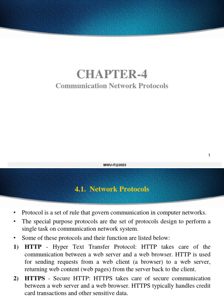 Overview of Network Protocols and Models | PDF | Technology & Engineering