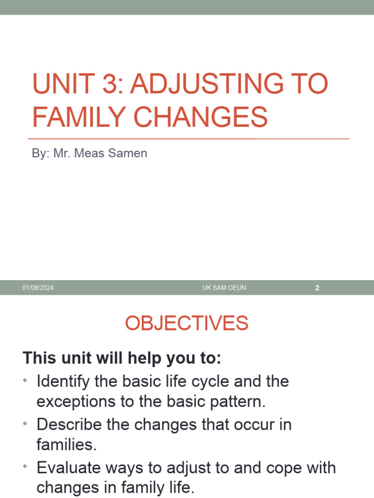 Chapter 1 - Unit 3 - Adjusting To Family Changes | PDF | Divorce ...