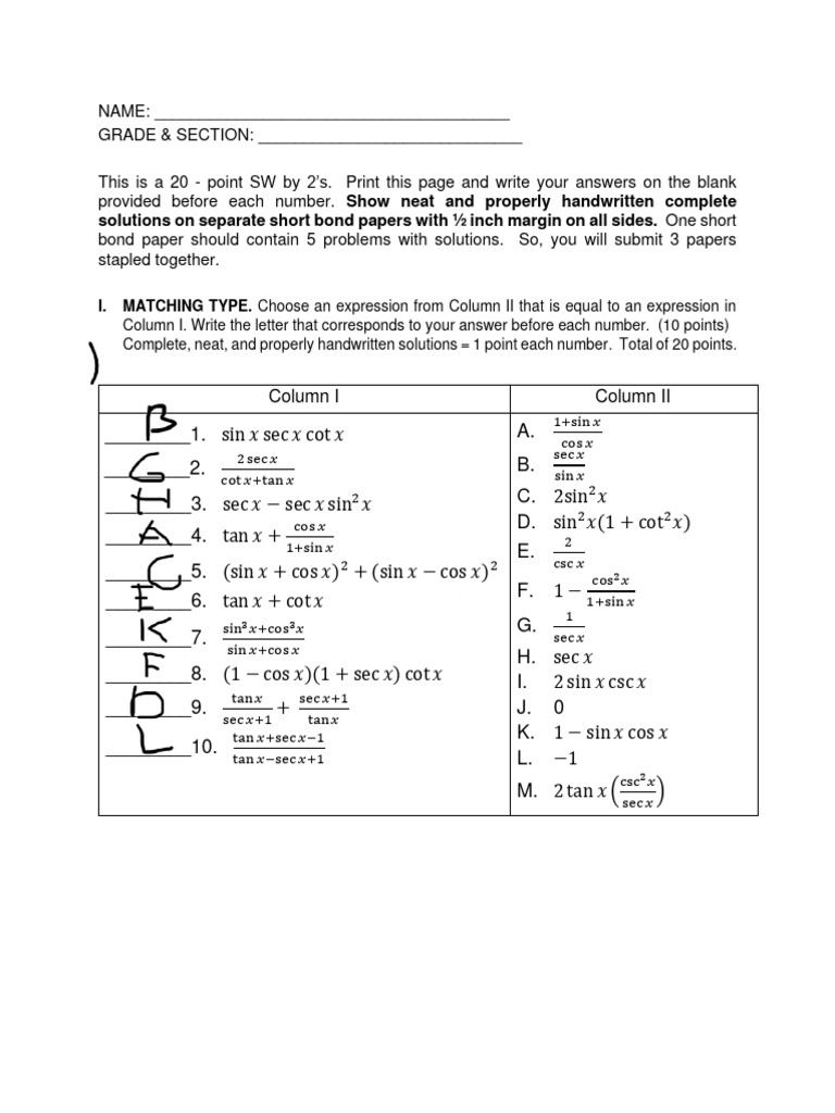 Sw 2nd Grading Period 2023-24 | PDF