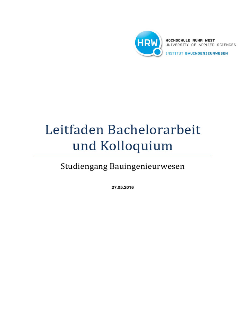 Kolloquium Deiner Bachelorarbeit – SYDT