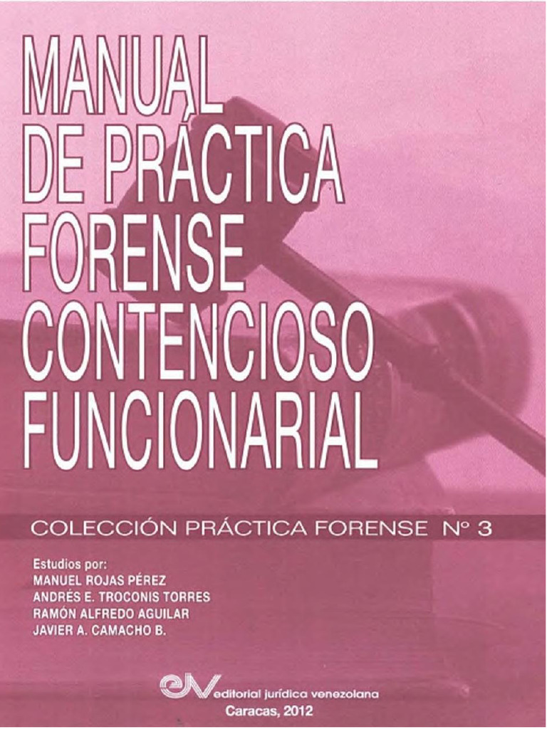 Manual de Practica Forense Contencioso Funcionarial | PDF