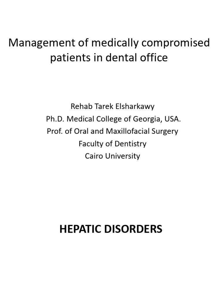 3 and 4 Management of Medically Compromised | PDF | Cortisol | Adrenal ...