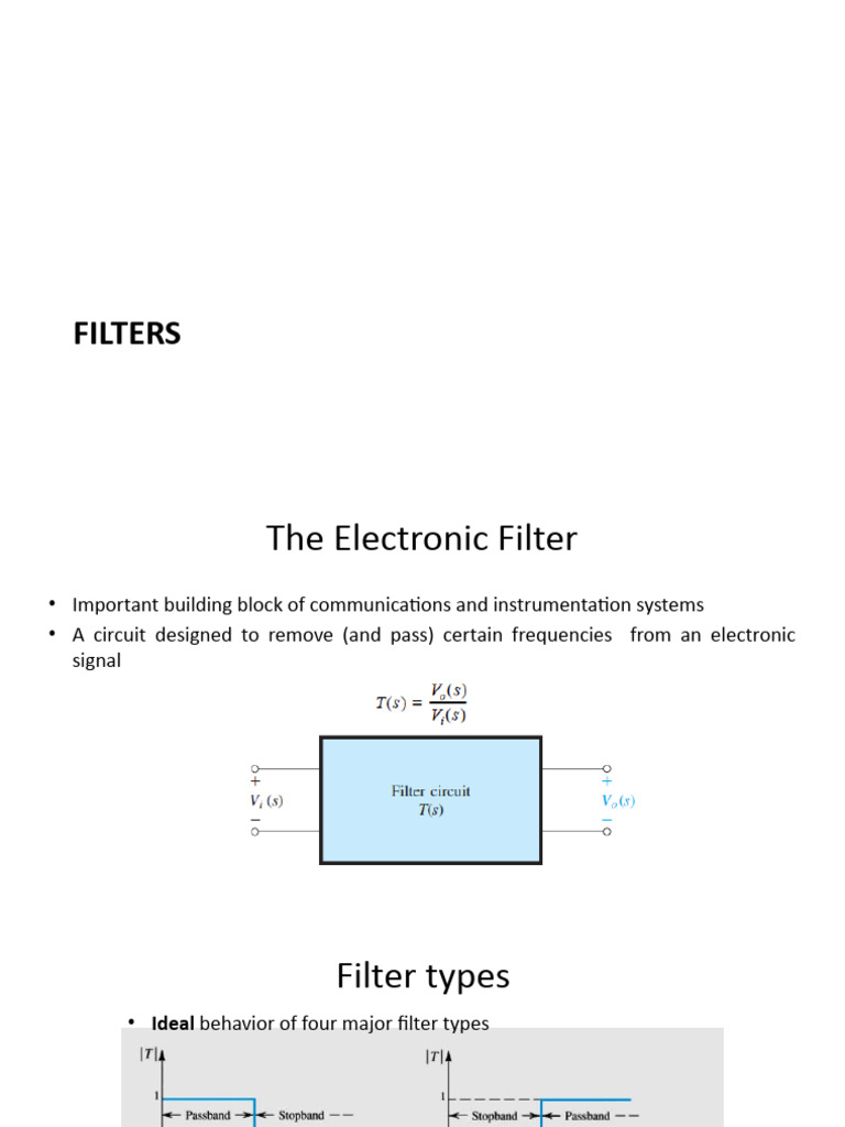 Filters | PDF
