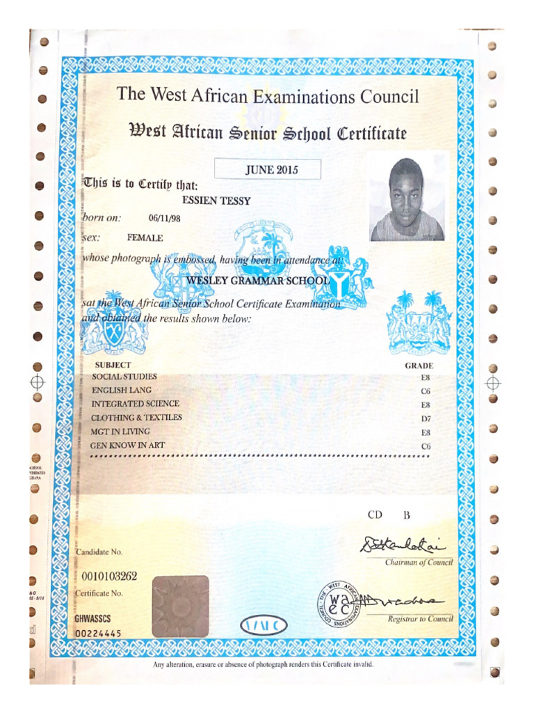 The West African Examinations Council | PDF