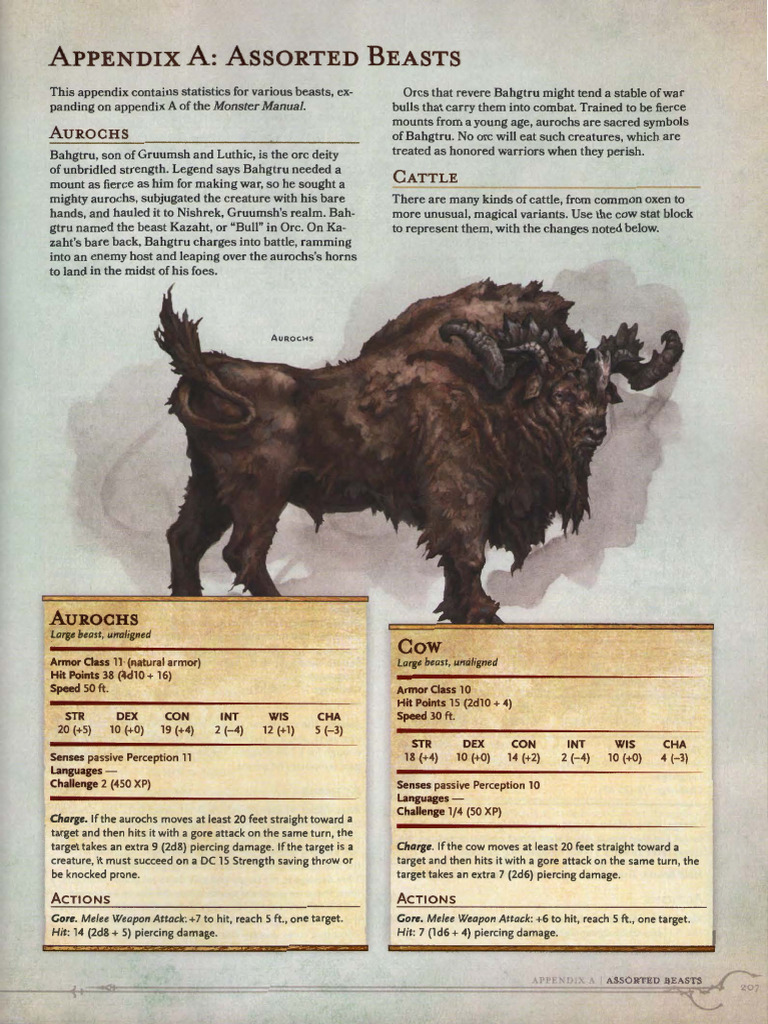 D&D 5e - Bestiario VGTM | PDF