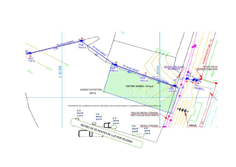 MAPA RETIRO DE POSTES DE LUZ | PDF