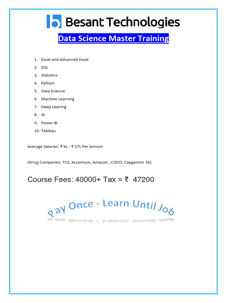 Data Science Master | PDF