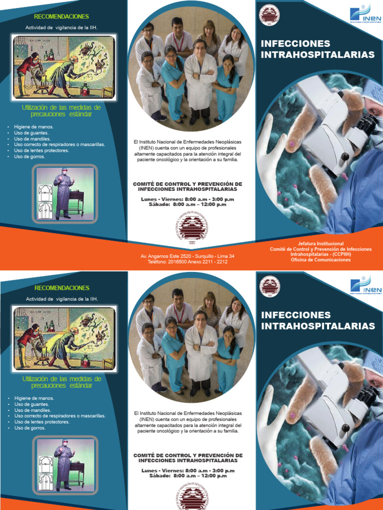 Triptico de Infecciones Intraospitalarias - 26072016 | PDF