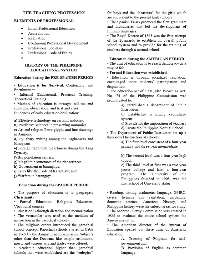 The Teaching Profession | PDF