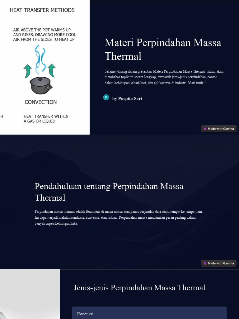 Materi Perpindahan Massa Thermal | PDF