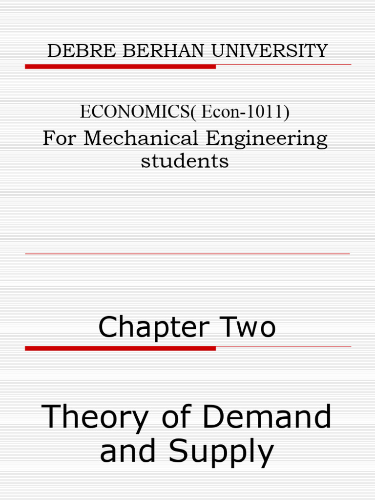 Chapter 2 | PDF | Demand | Supply (Economics)