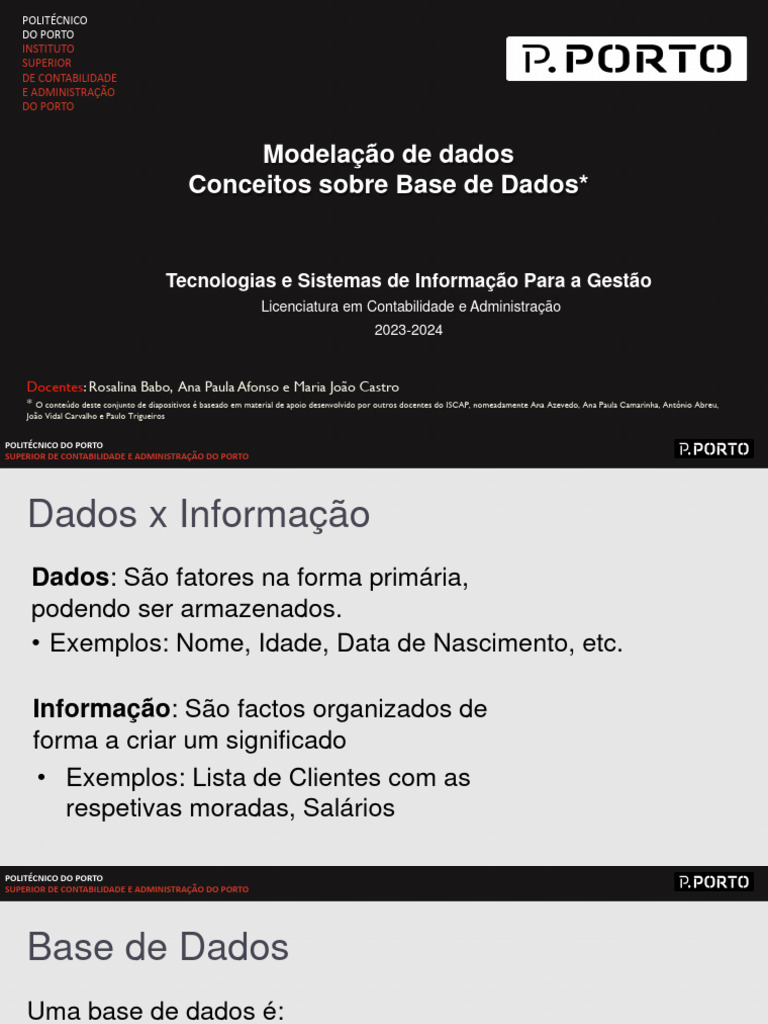 AULA 1 - Conceitos BD | PDF