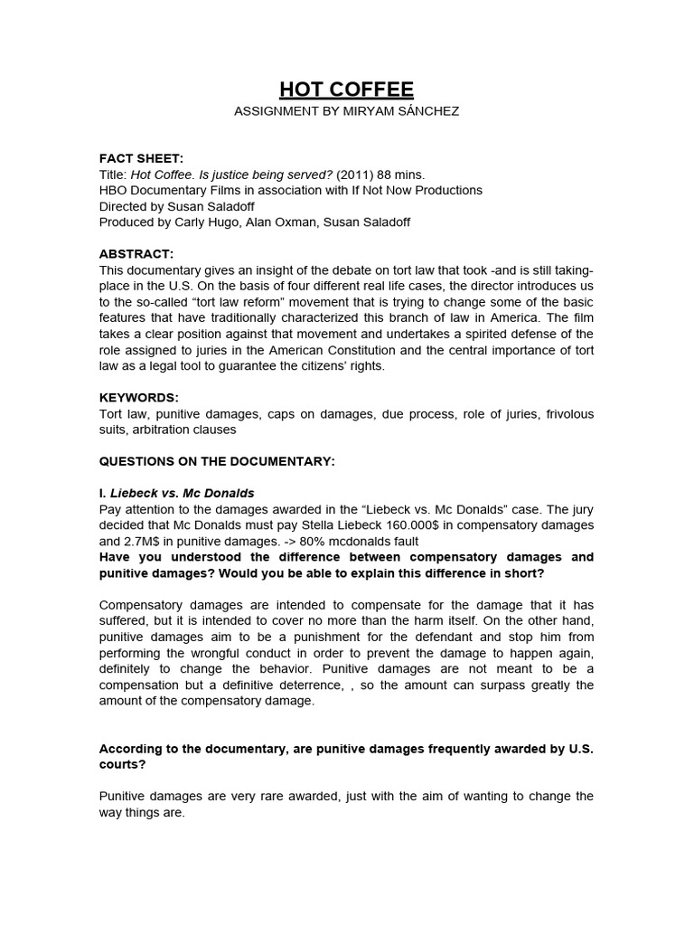HOT COFFEE Exercise | PDF