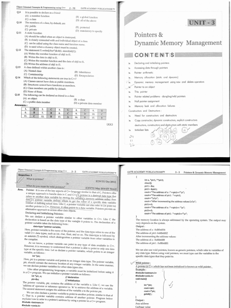Unit 3 Pointers | PDF Unit 3 Pointers | PDF